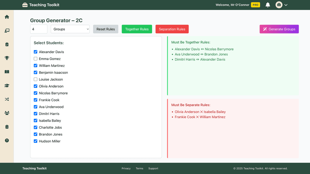 Teaching Toolkit — AI tools for teachers