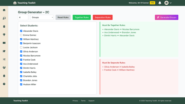 Teaching Toolkit — AI tools for teachers